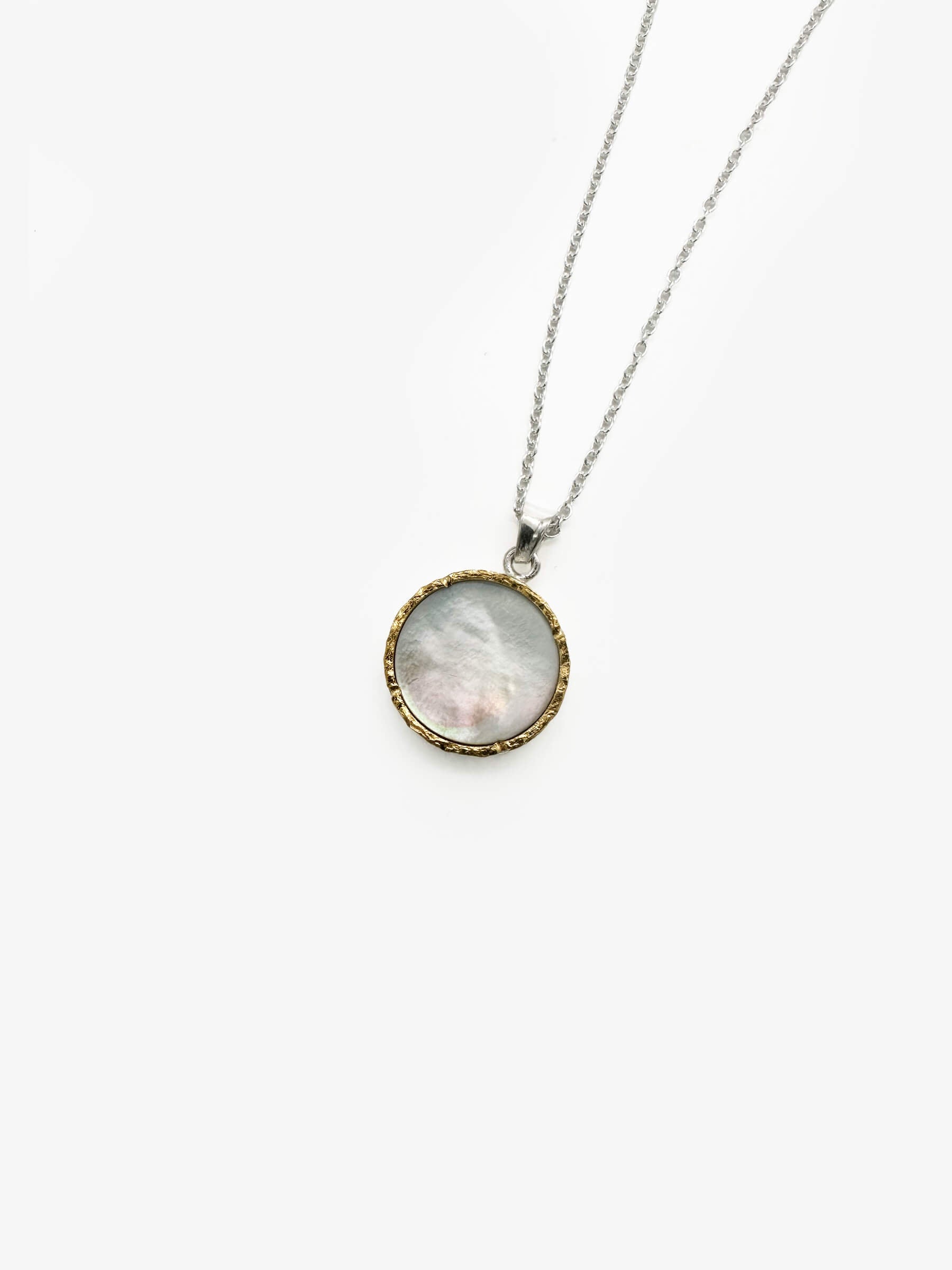 25mm Black Lipped Mother of Pearl Pendant Necklace (DM626) created by ...