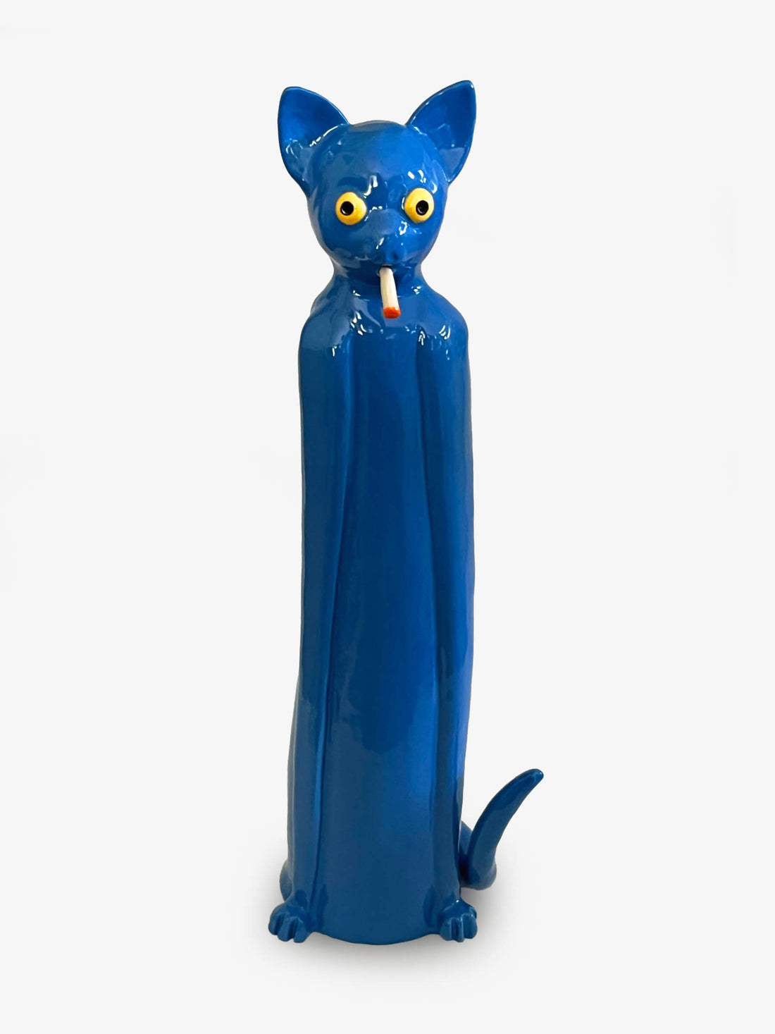 Blue Smoking Cat #3 created by Mark Rayner – Gallery 33 New Zealand